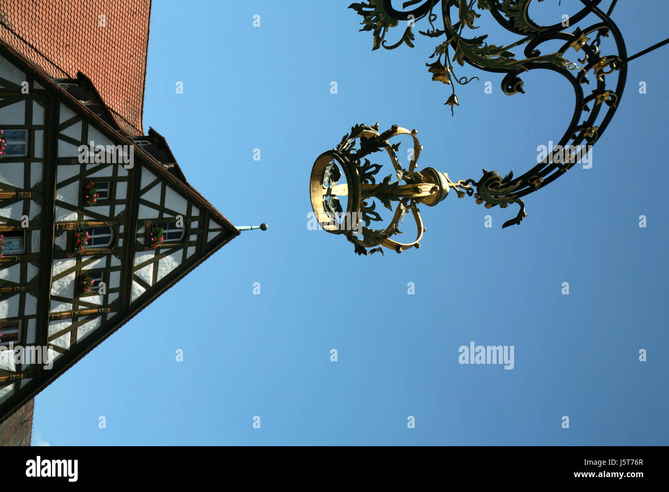 house building frame-work crown bracket shield bar tavern romantic ...