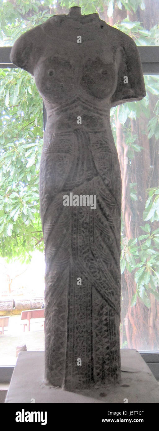 The sculpture of 'The Goddess Uma' (Parvati) from the 7th-8th century ...