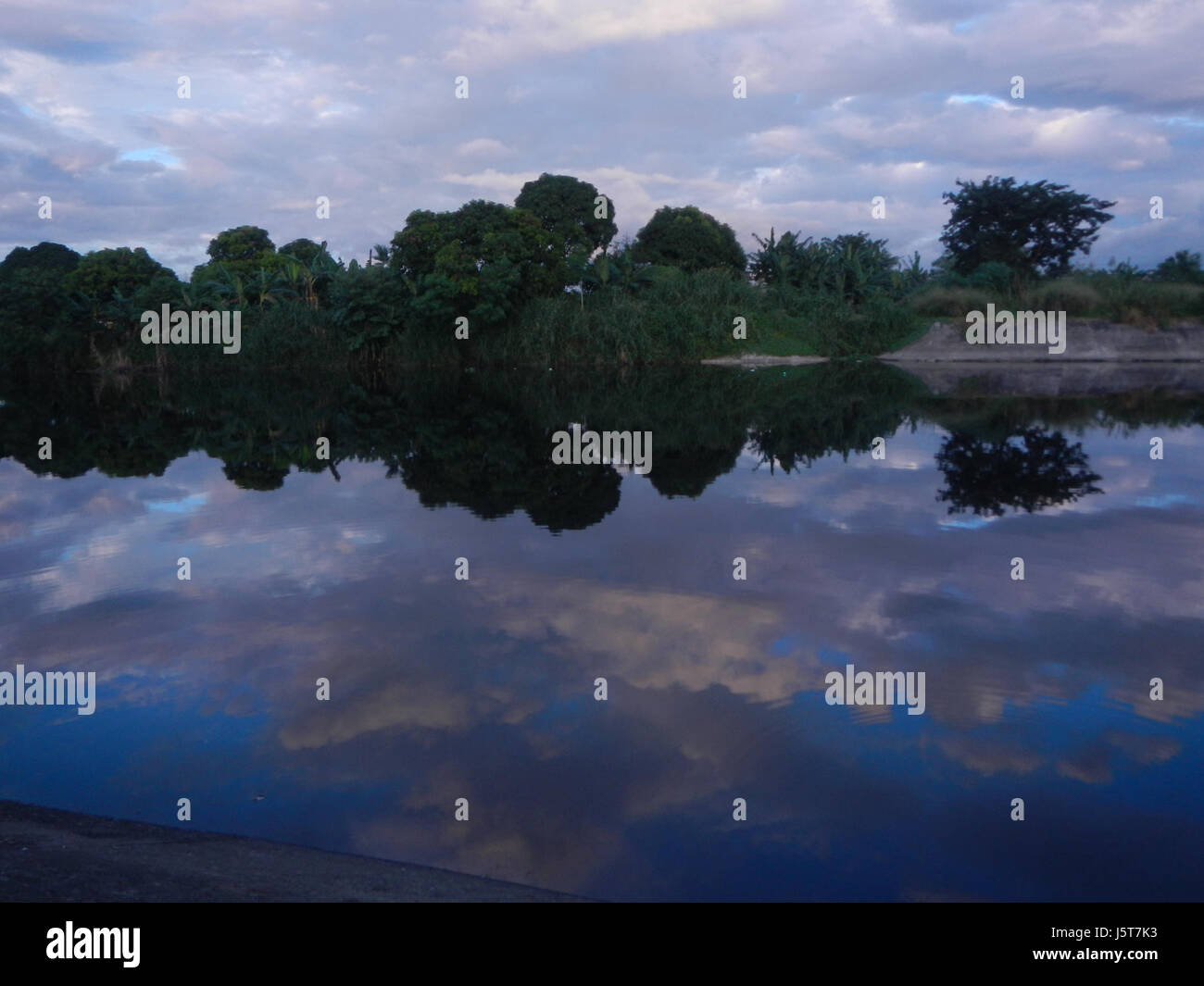 The Bocaue River Bridge, located in Bocaue, Bulacan, is depicted in ...