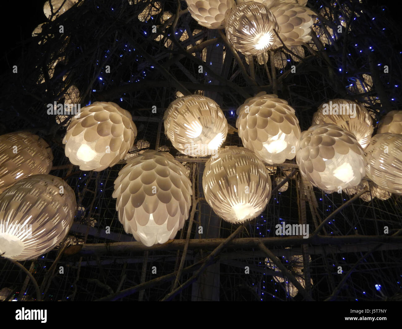 01810 Christmas trees in Poblacion Baliuag Bulacan 09 Stock Photo - Alamy