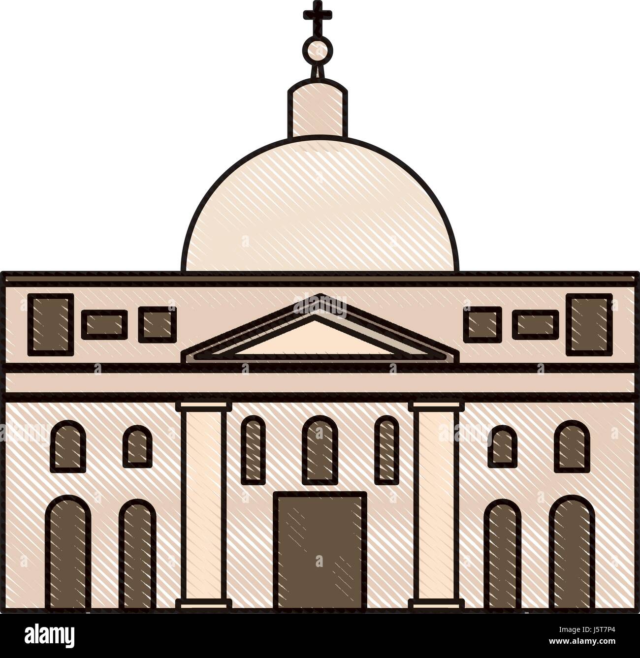 Roman catholic cathedral saint Stock Vector Images - Alamy