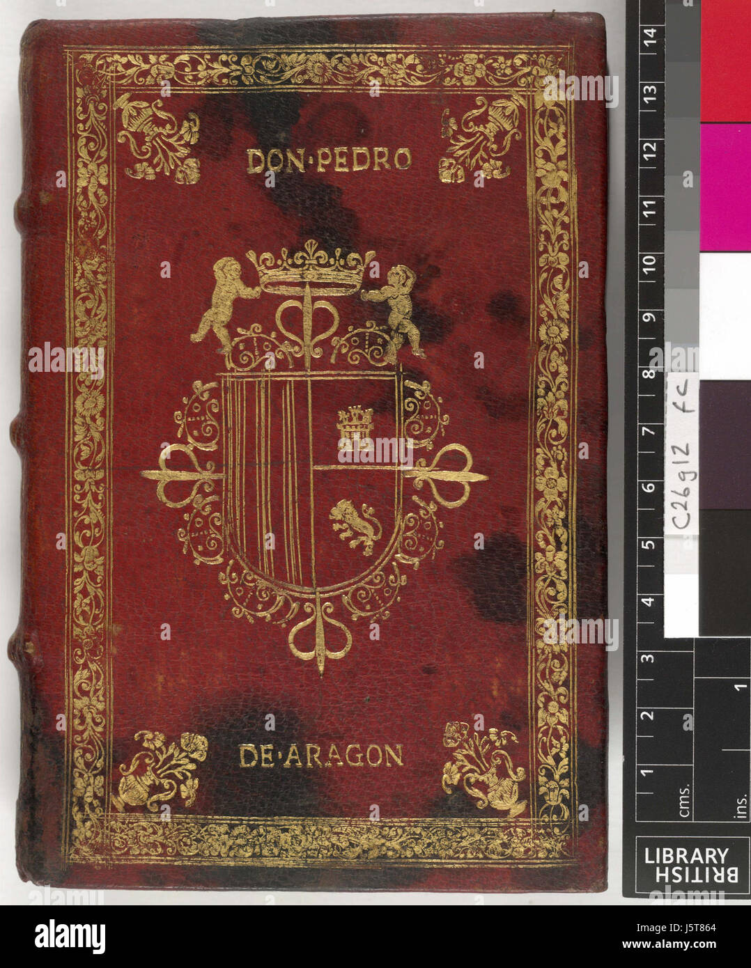 Greek manuscript with an ornate upper cover, showcasing ancient Greek ...