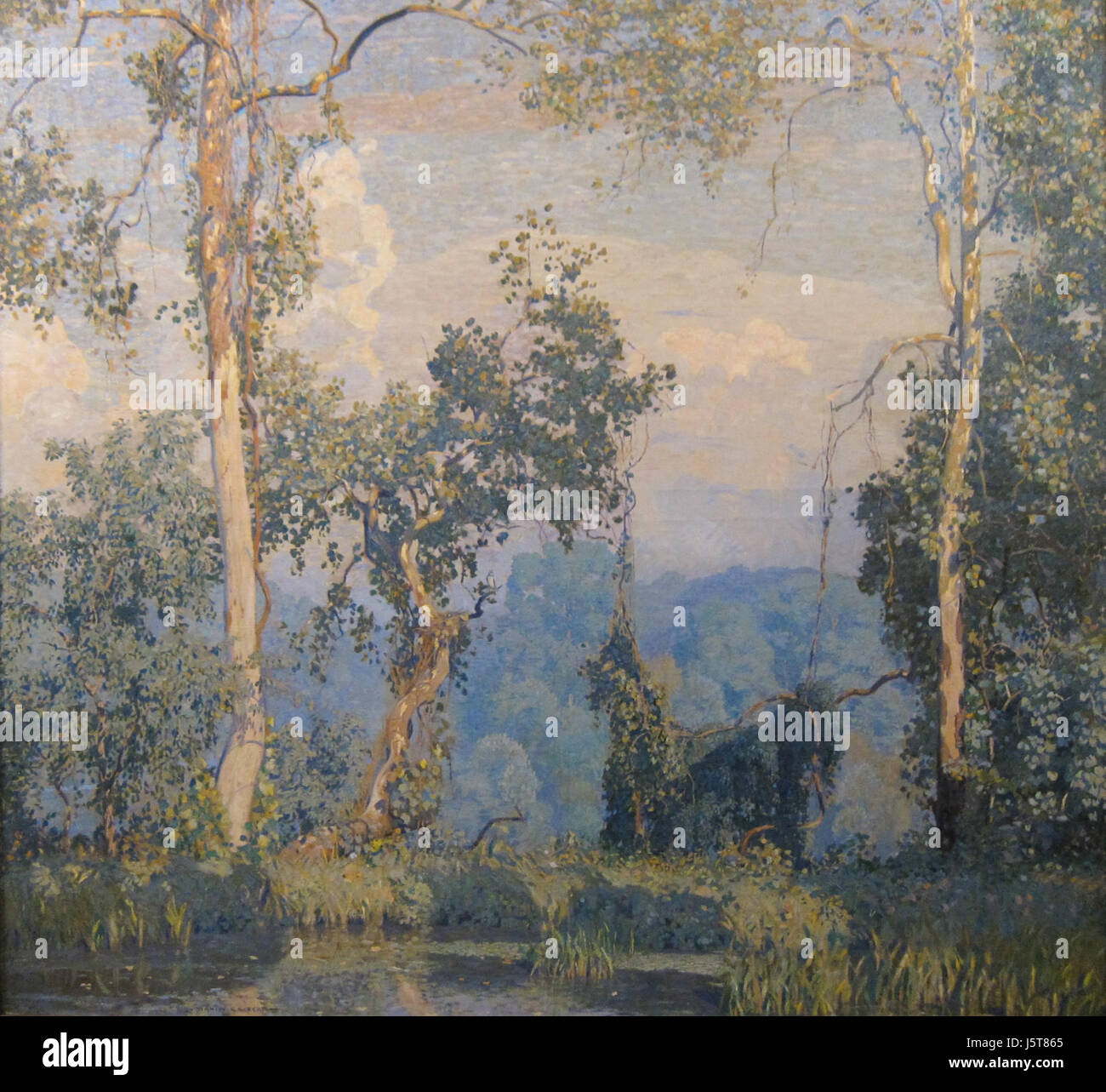 'Hawk's Nest' is a painting by Daniel Garber from 1917, displayed at ...