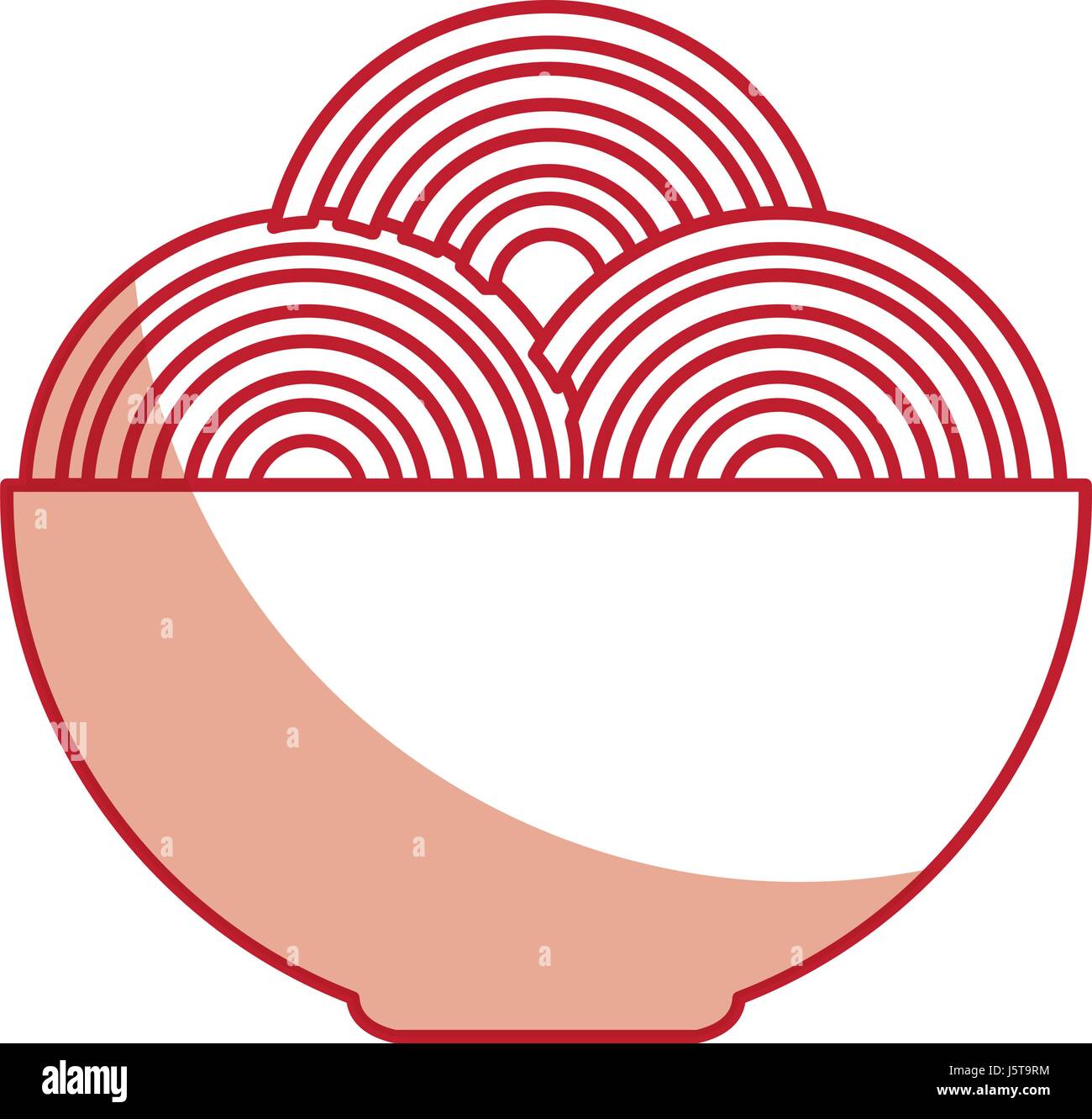 Italian pasta penne meat Stock Vector Images - Alamy