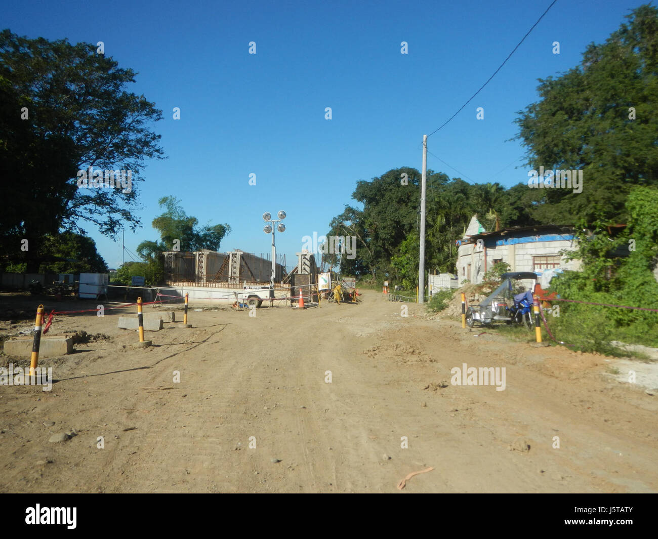 A construction project for the arterial road bypass in Tambubong ...