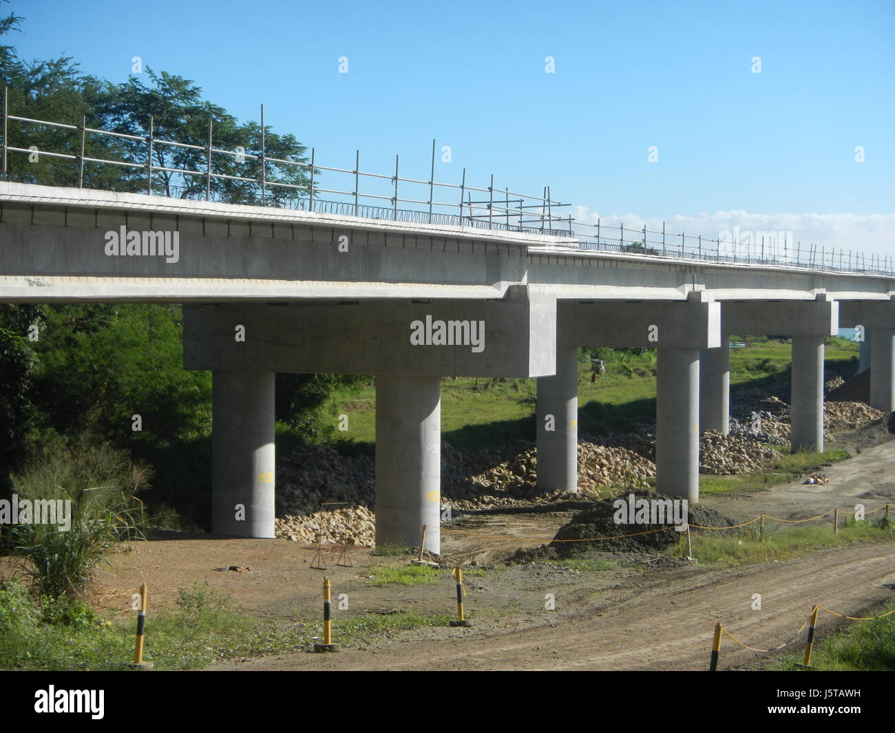 This image shows the construction of the Arterial Road Bypass, a ...