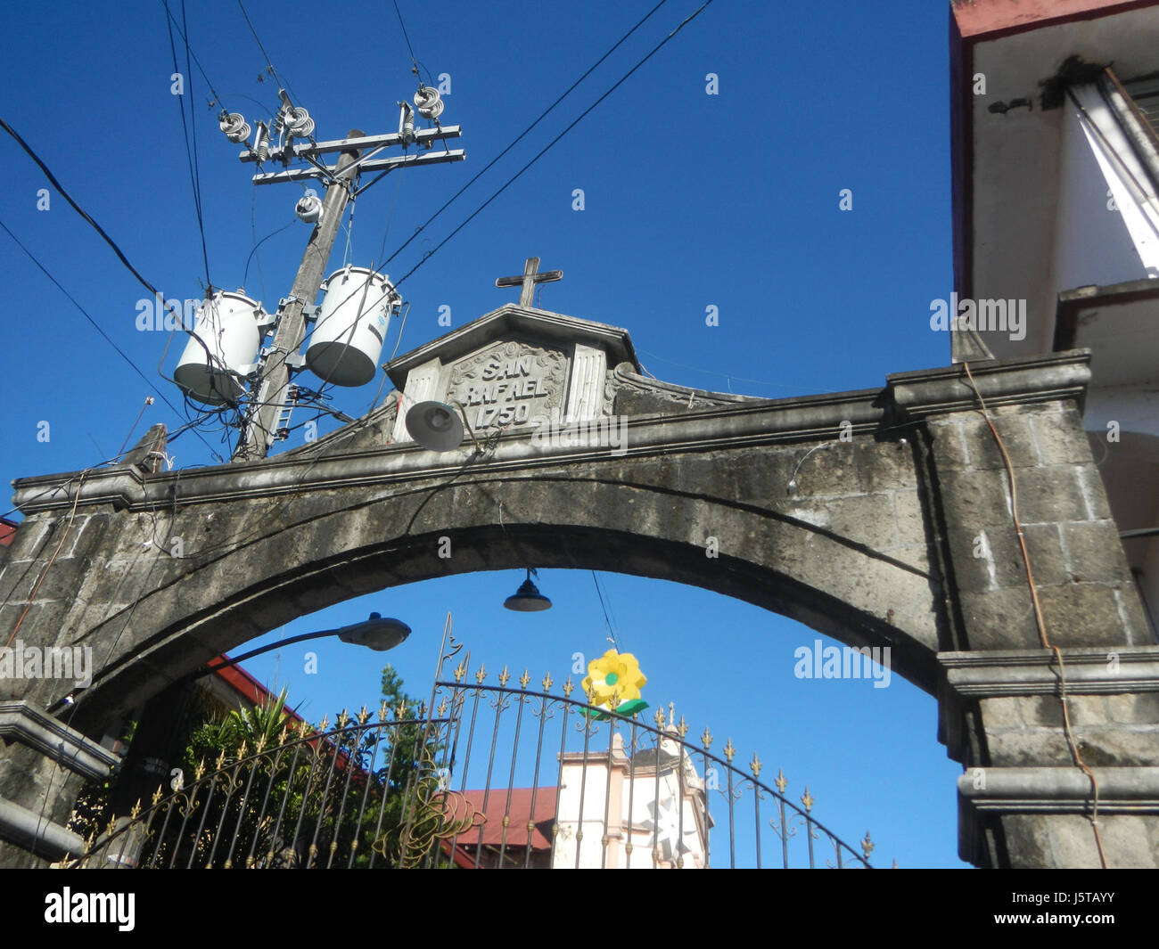 0138 Welcome arch Exterior Saint John of God Parish Church San Rafael ...