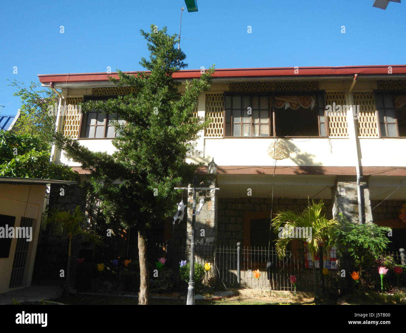 The exterior of the Welcome Arch at Saint John of God Parish Church in ...