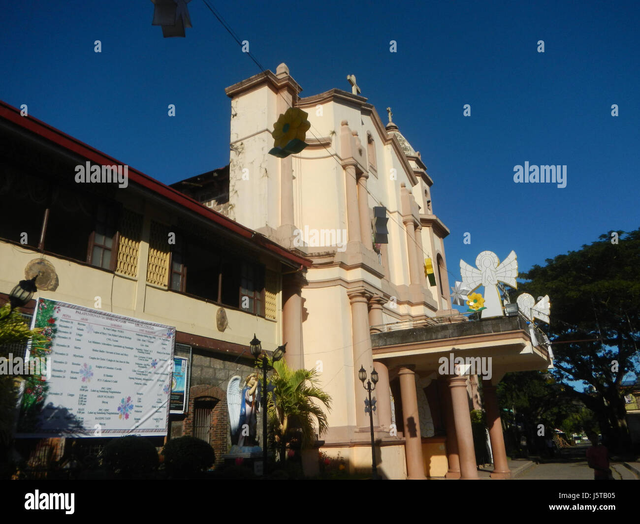The welcome arch at the Saint John of God Parish Church in San Rafael ...