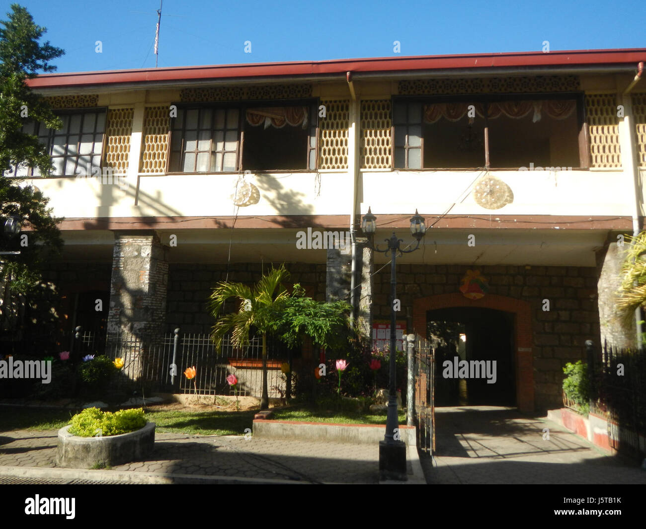The welcome arch of Saint John of God Parish Church in San Rafael ...