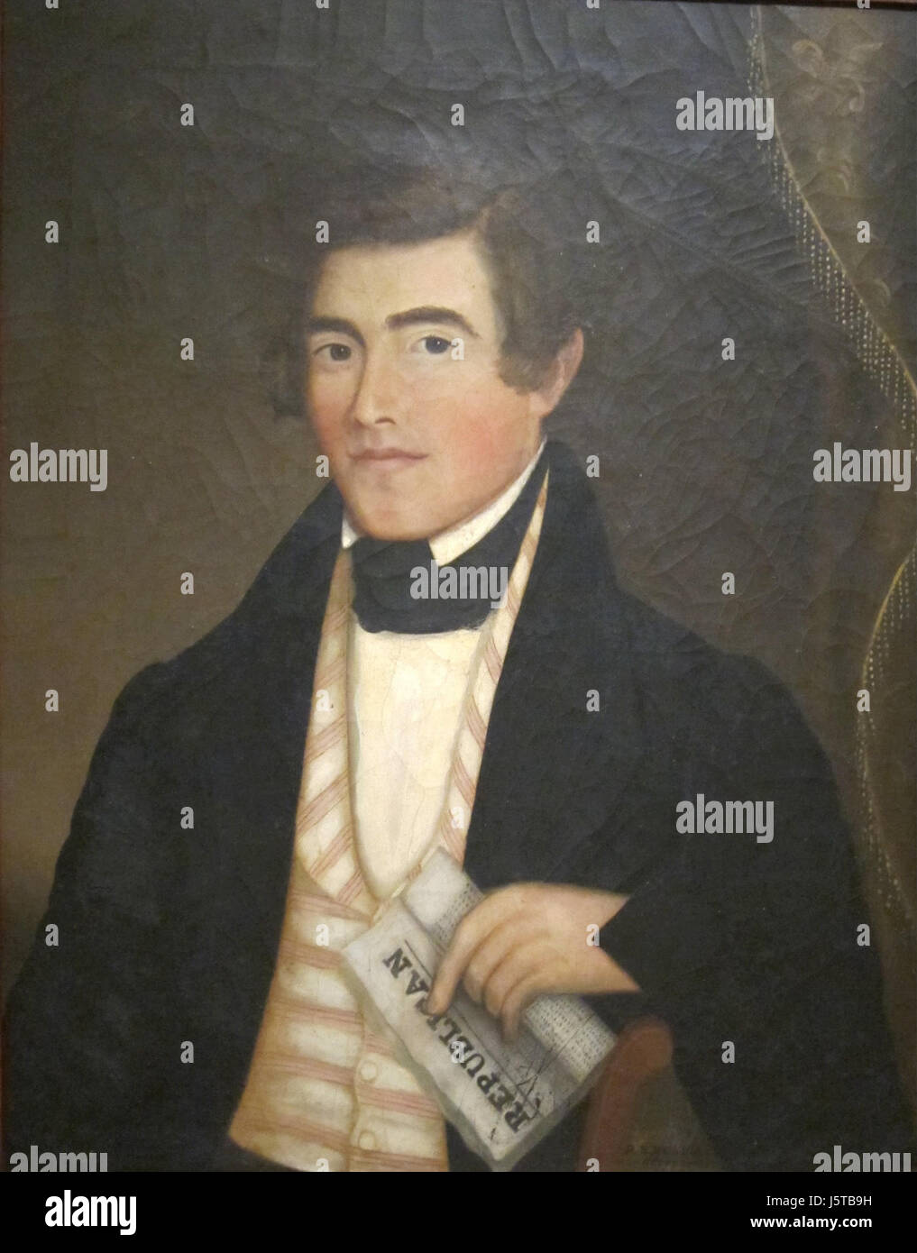 Portrait titled 'Portrait of Samuel T. Bowles' by D.S. Headley, housed ...