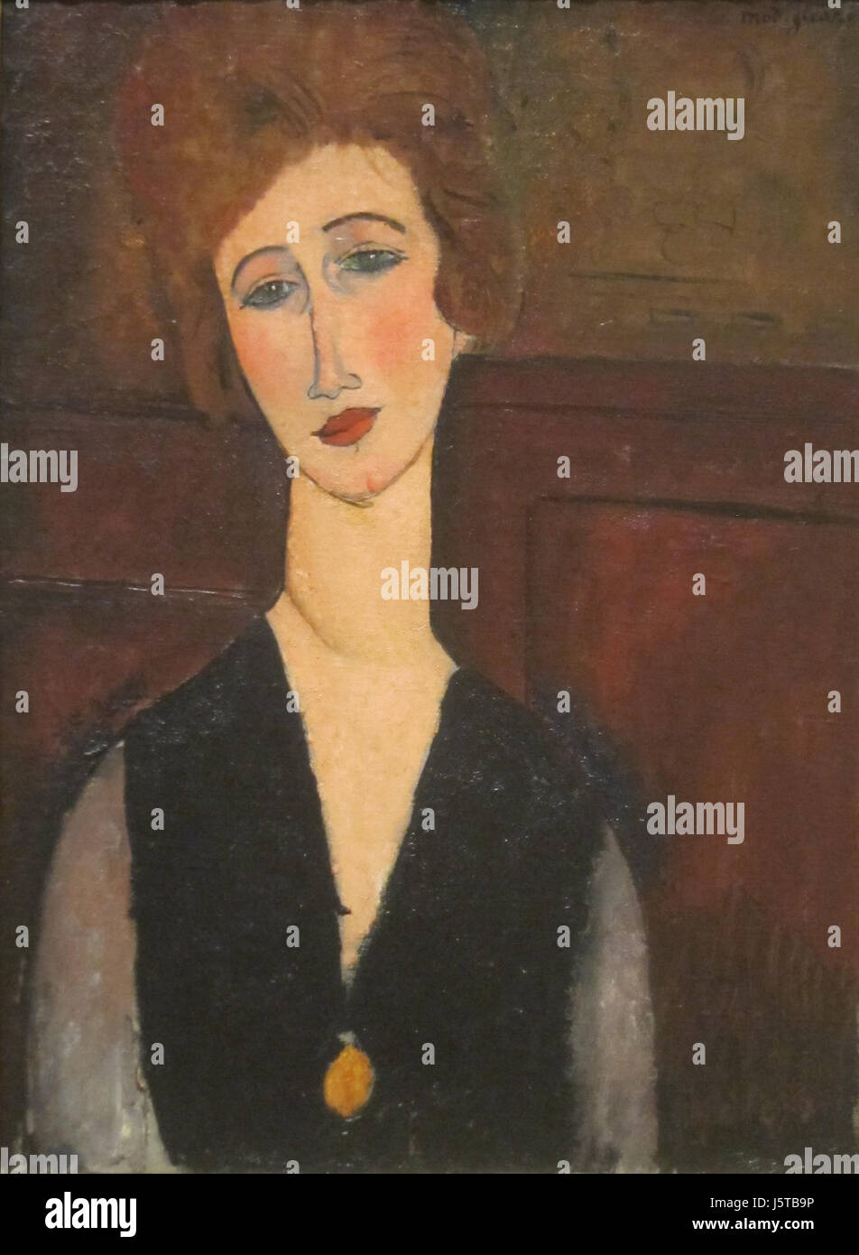 This iconic portrait by Amedeo Modigliani, created between 1917 and ...