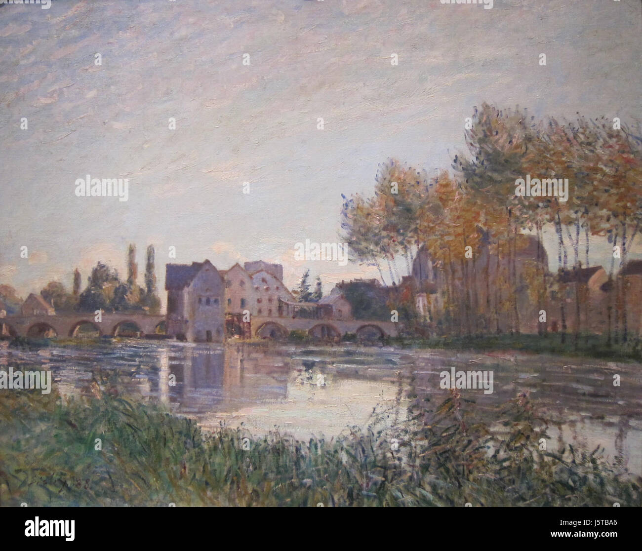 'Moret at Sunset' is an impressionist painting by Alfred Sisley ...