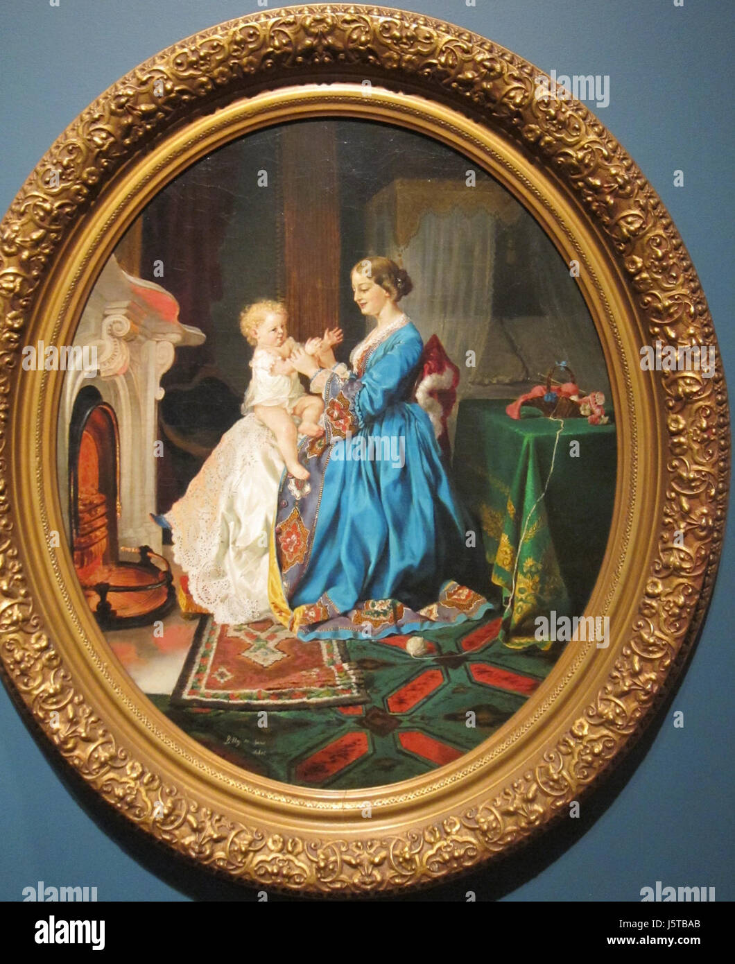 'Patty-cake' is an 1855 oil on canvas painting by American artist Lilly ...