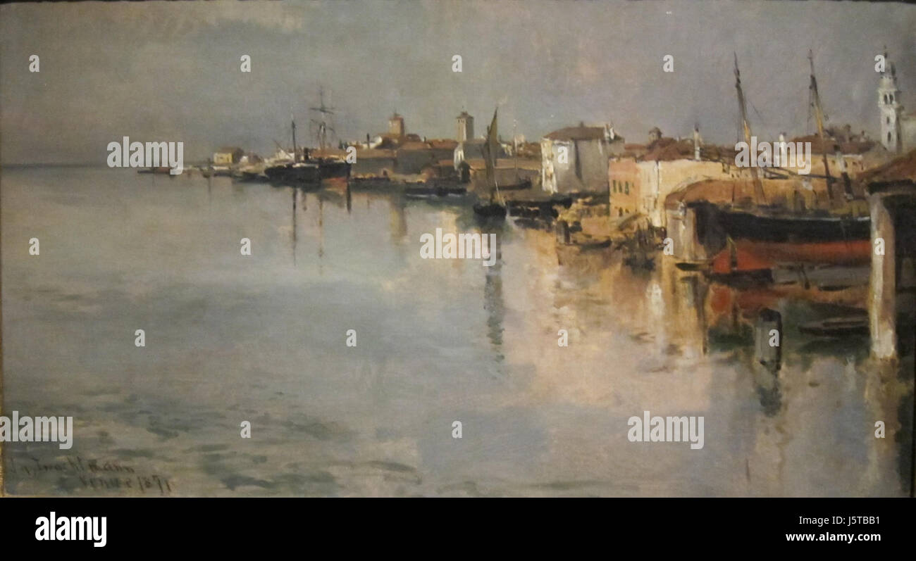 'Venice' by John Henry Twachtman is an oil painting displayed at the ...