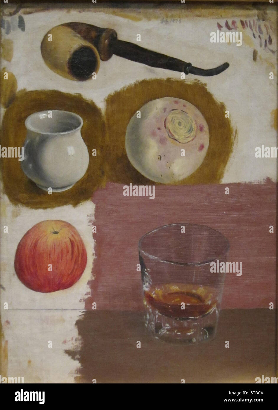 'Study of a Pipe and Other Objects' by William Michael Harnett Stock ...