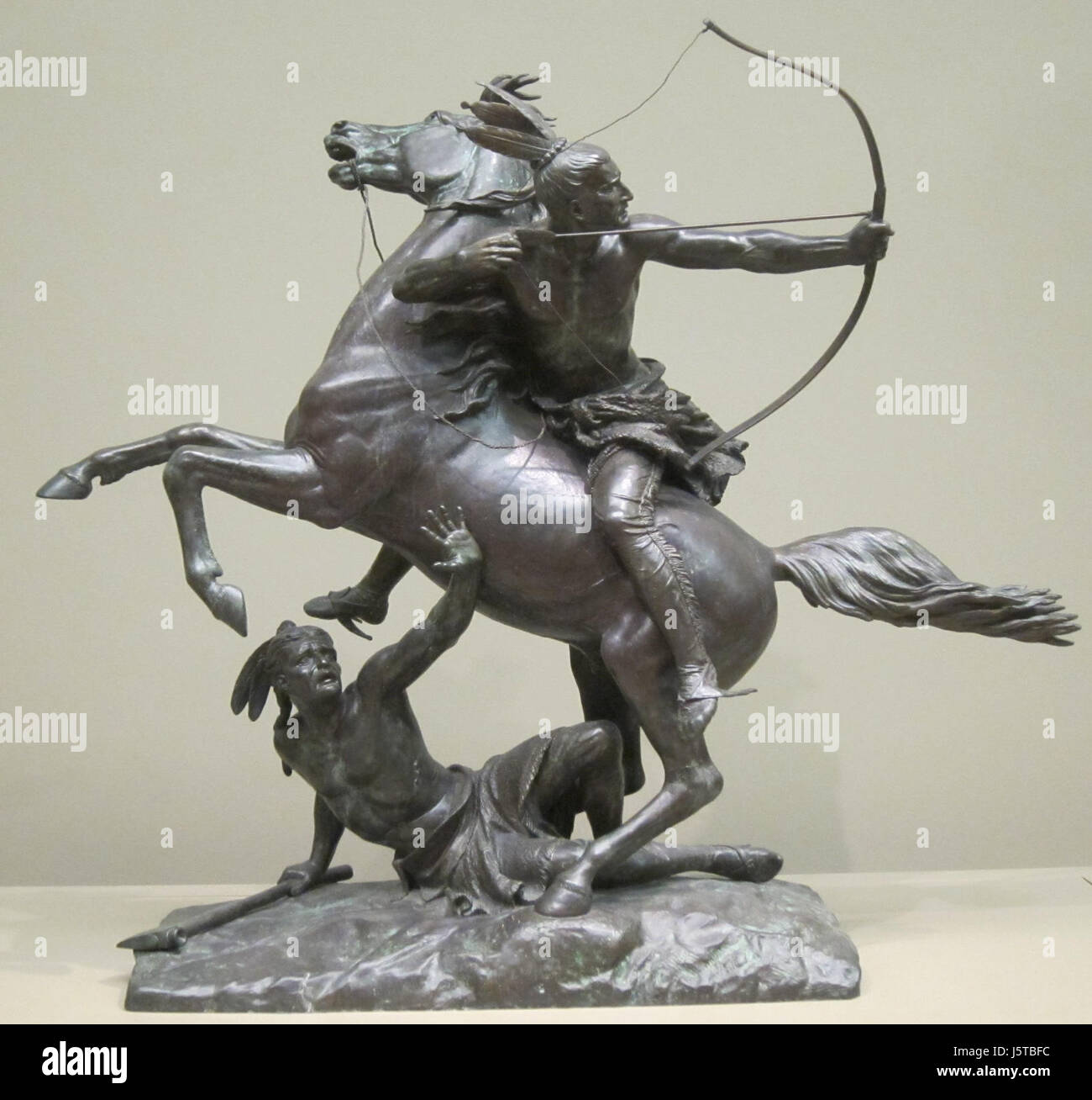 'The Last Arrow' is a sculpture by Randolph Rogers, located in the ...