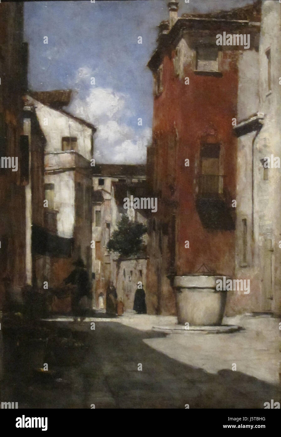 'Street Scene in Venice' by Joseph Rodefer DeCamp is an oil painting ...