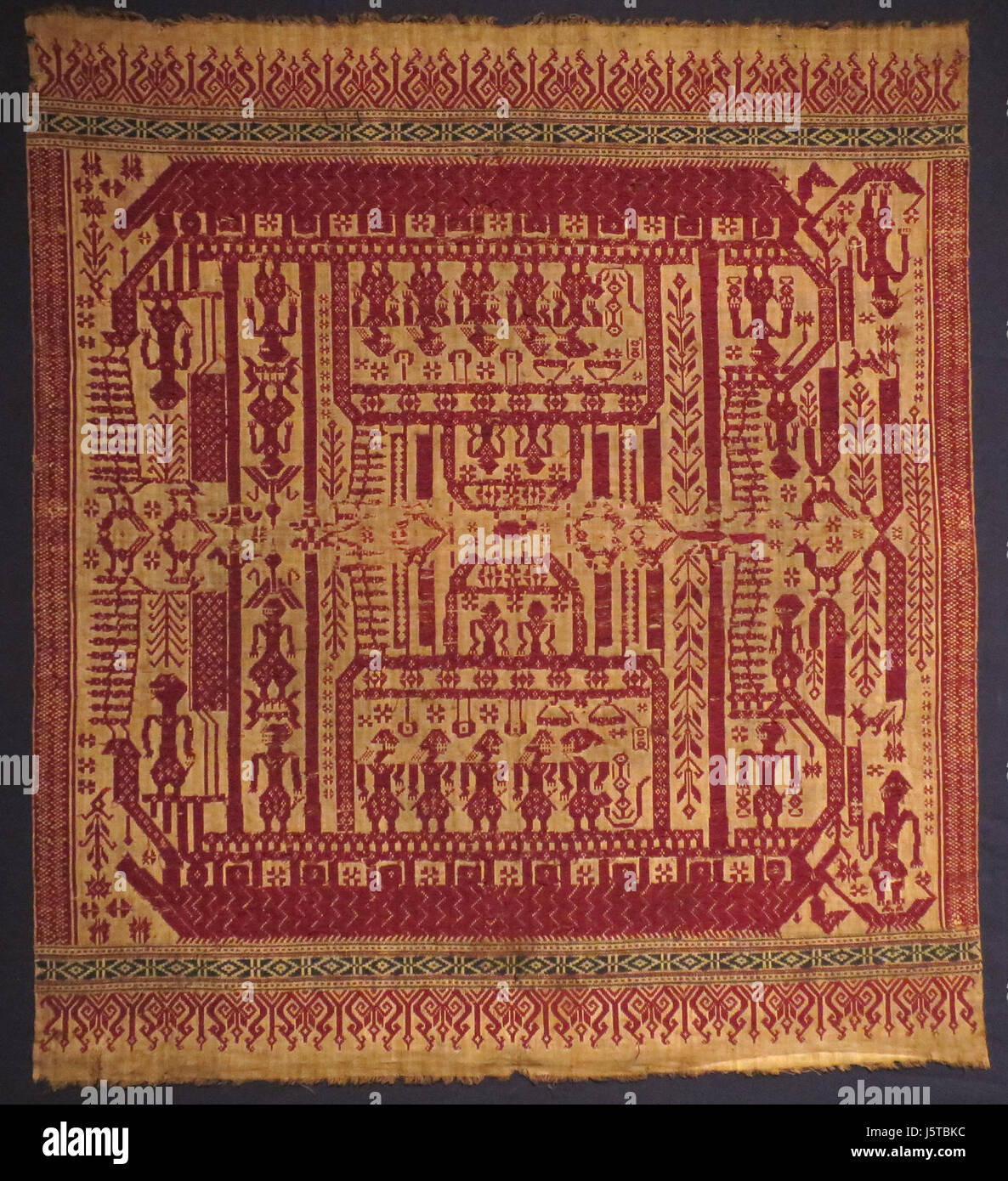 'Tampan' (ship cloth) from Lampung, Sumatra, Indonesia, 19th century ...
