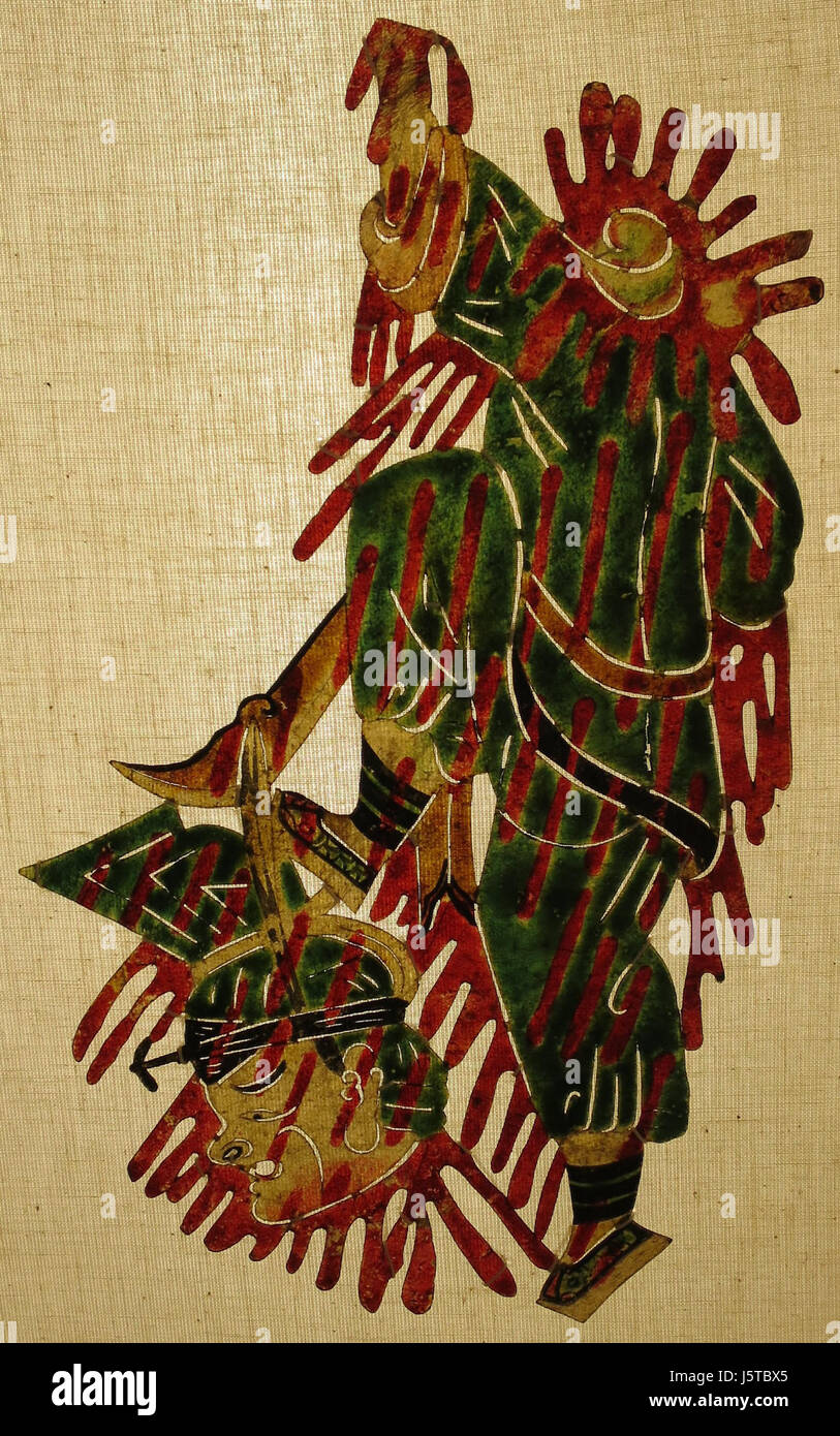 'Beheading Hell', shadow puppet from Shaanxi Province, 19th century ...