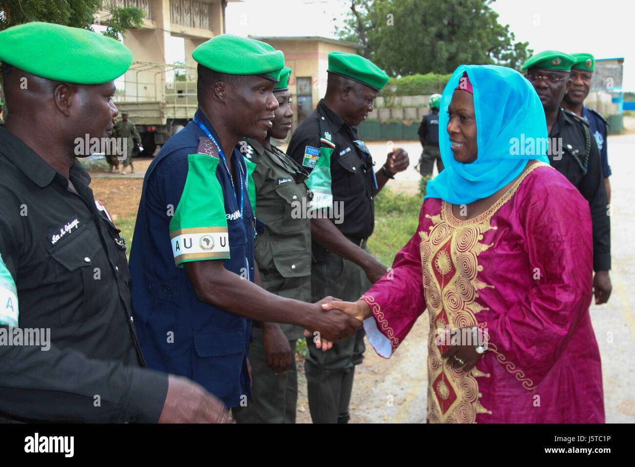 This image captures the opening ceremony of a police event conducted by ...
