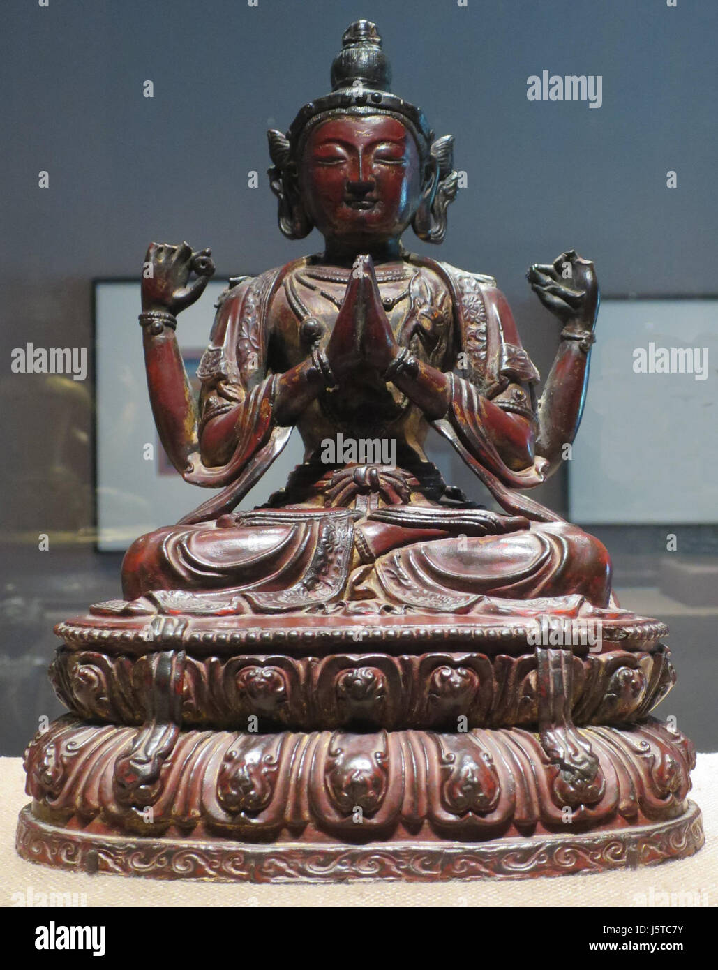 *Shadakshari Lokeshvara* is a depiction of the Buddhist deity ...