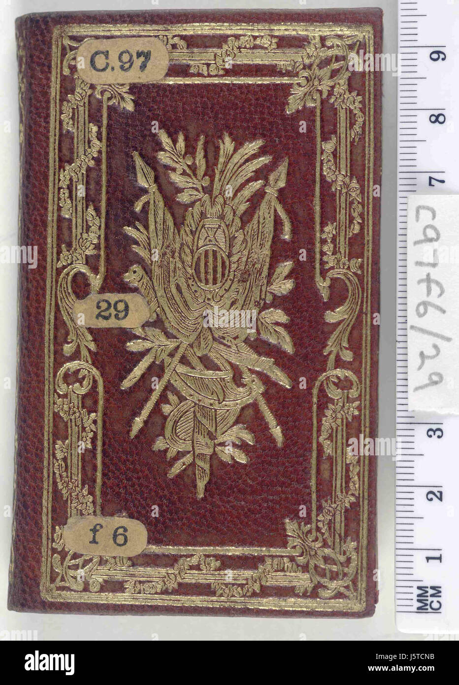 The upper cover of this Almanack from the late 19th century displays ...