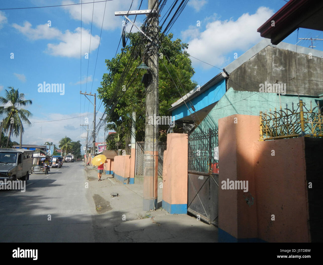 This image shows historic houses located along Municipal Road 33 in the ...