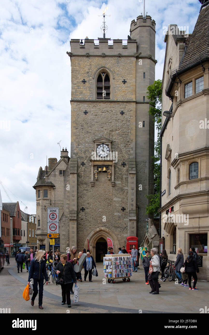Oxford High Street Carfax Tower Stock Photo - Alamy