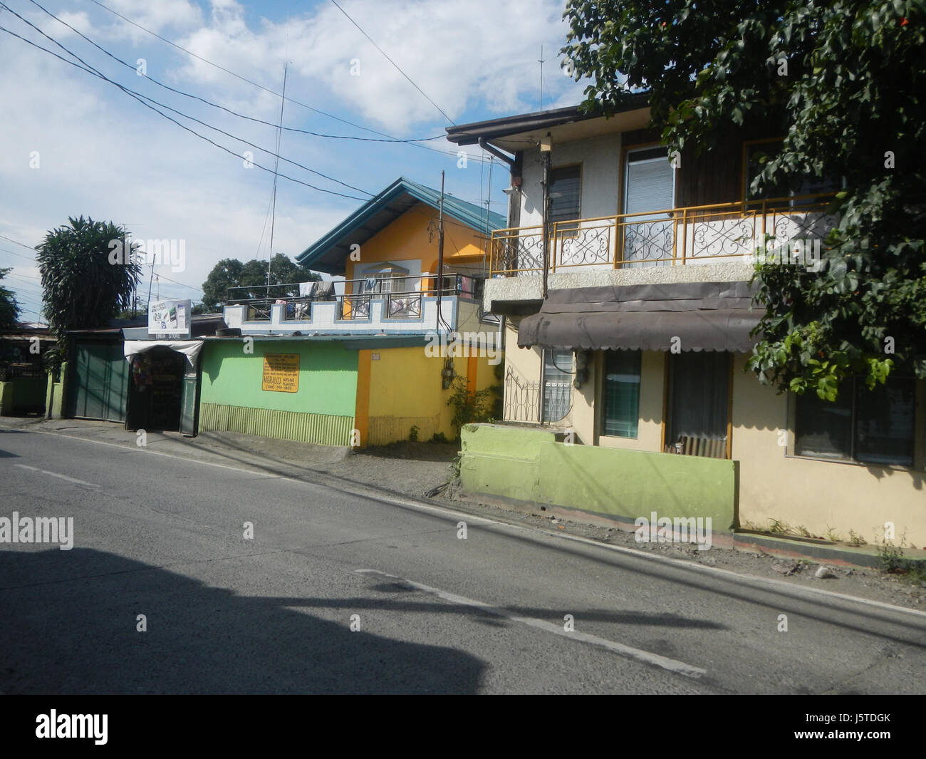 An overview of the municipal road linking the barangays of Bonga, Mayor ...