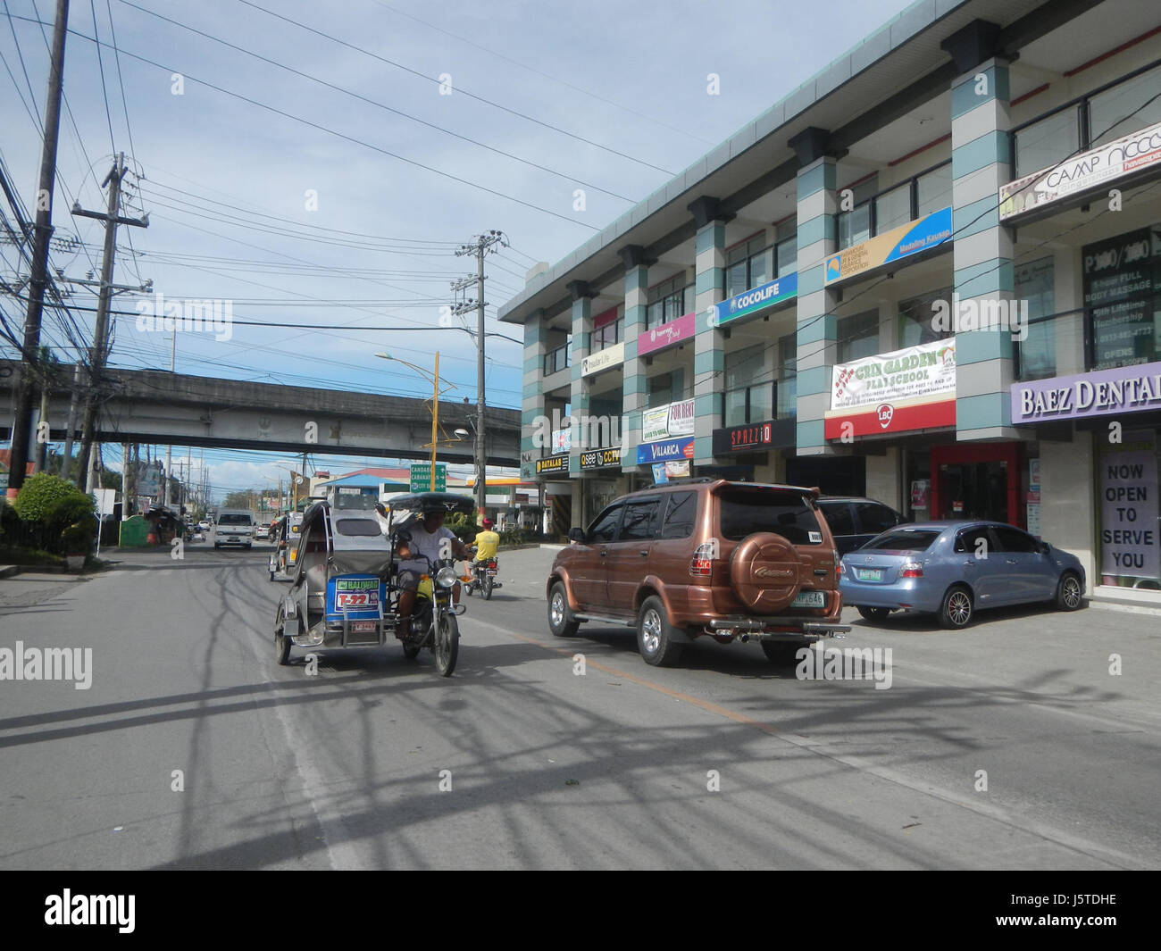 An image of B. S. Aquino Avenue in Bagong Nayon, Baliuag, Bulacan. This major road connects ...