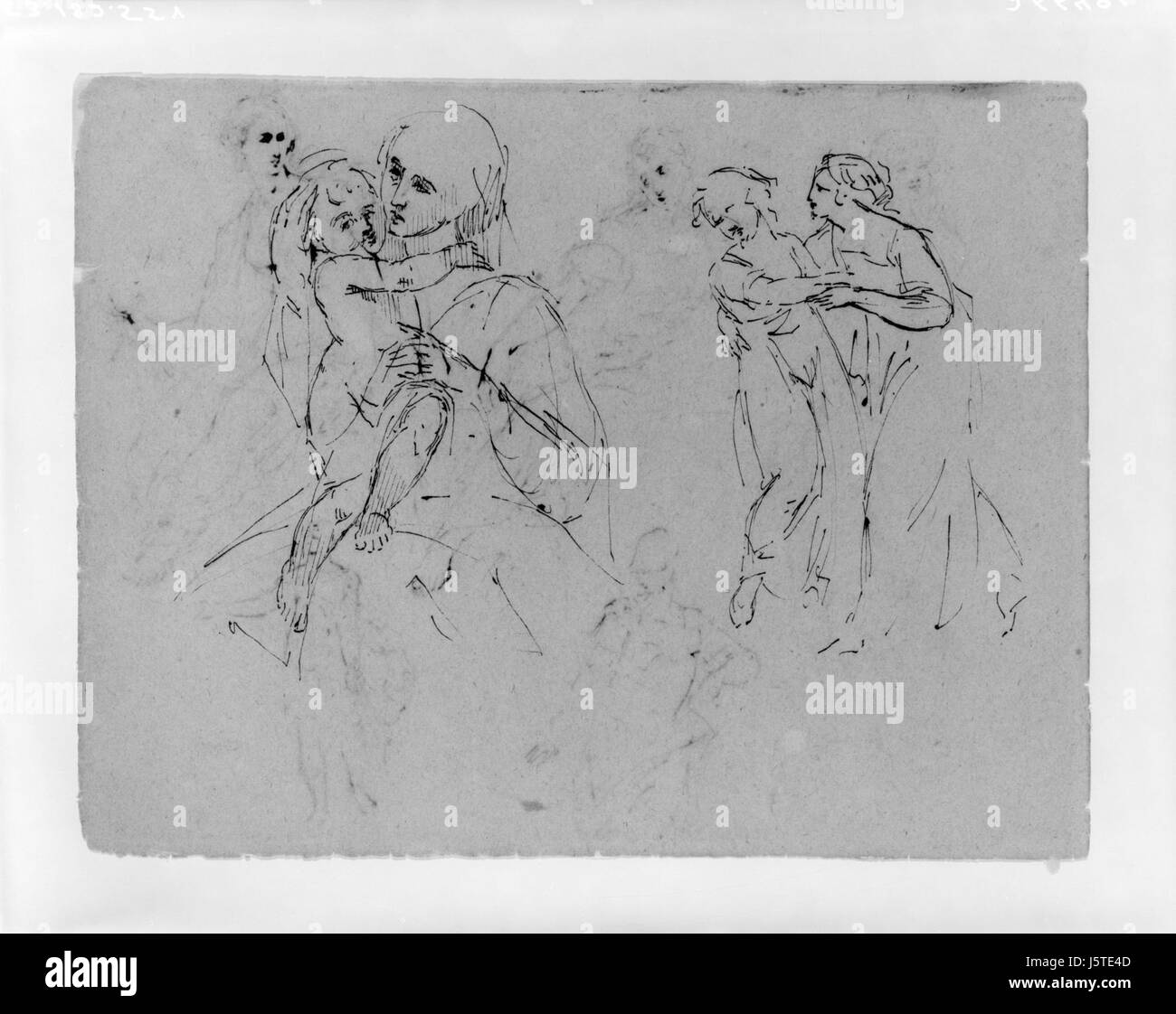 Art work in museum Black and White Stock Photos & Images - Alamy