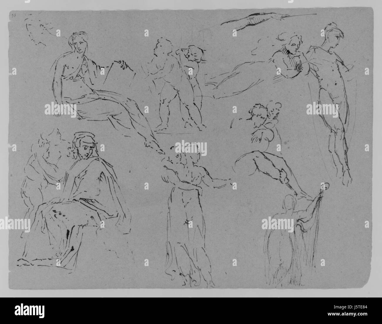 Drawing based on sketch Black and White Stock Photos & Images - Alamy