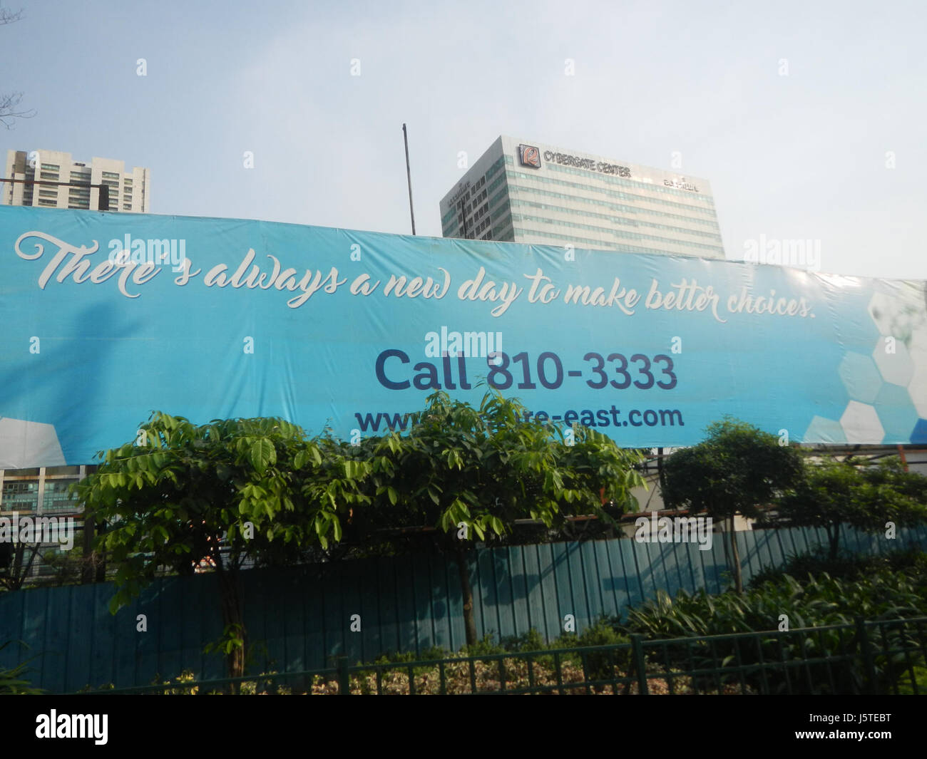 This image features Forum Robinsons and Cybergate Malls located along ...
