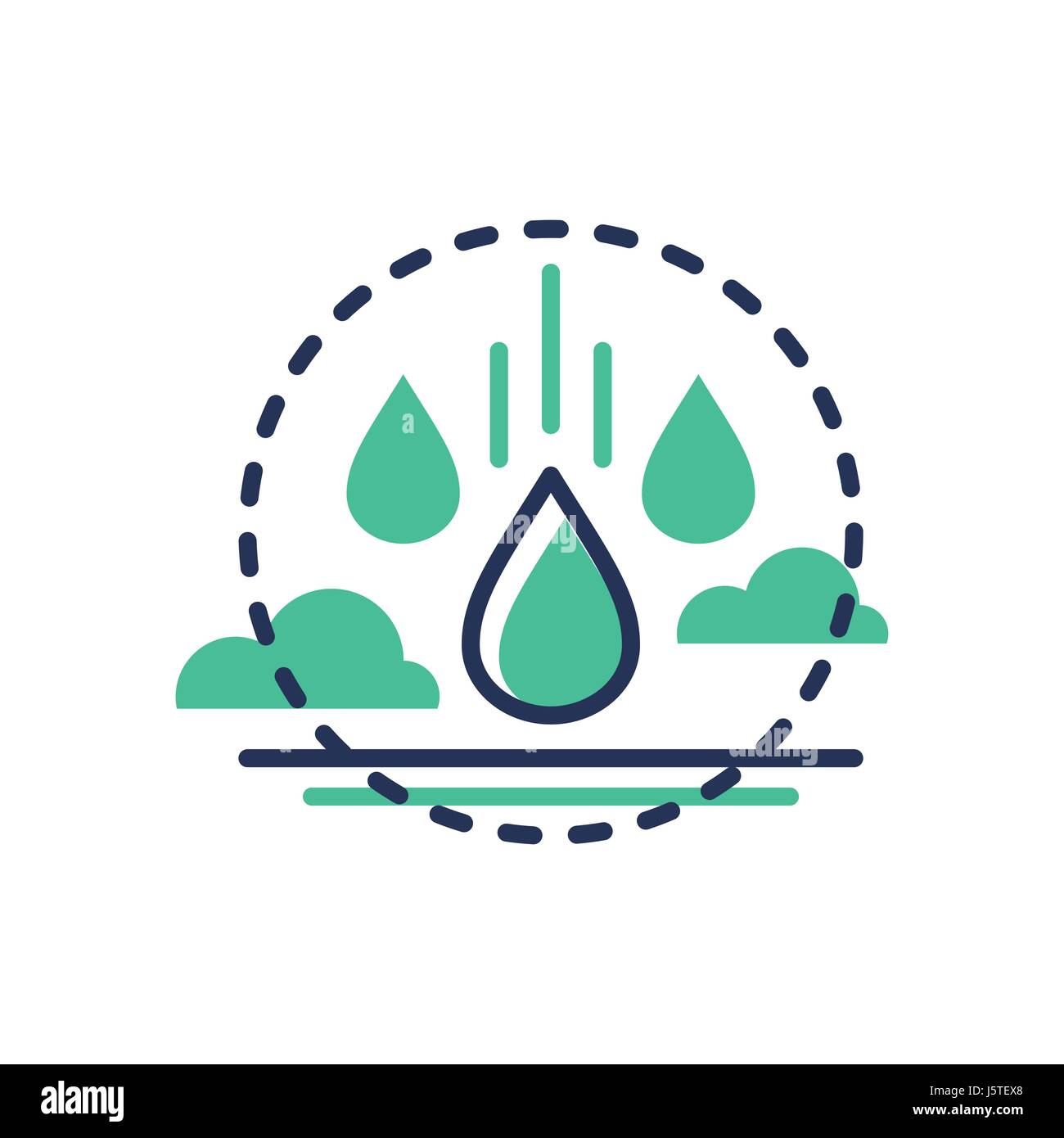 Line vector weather icon Cut Out Stock Images & Pictures - Alamy