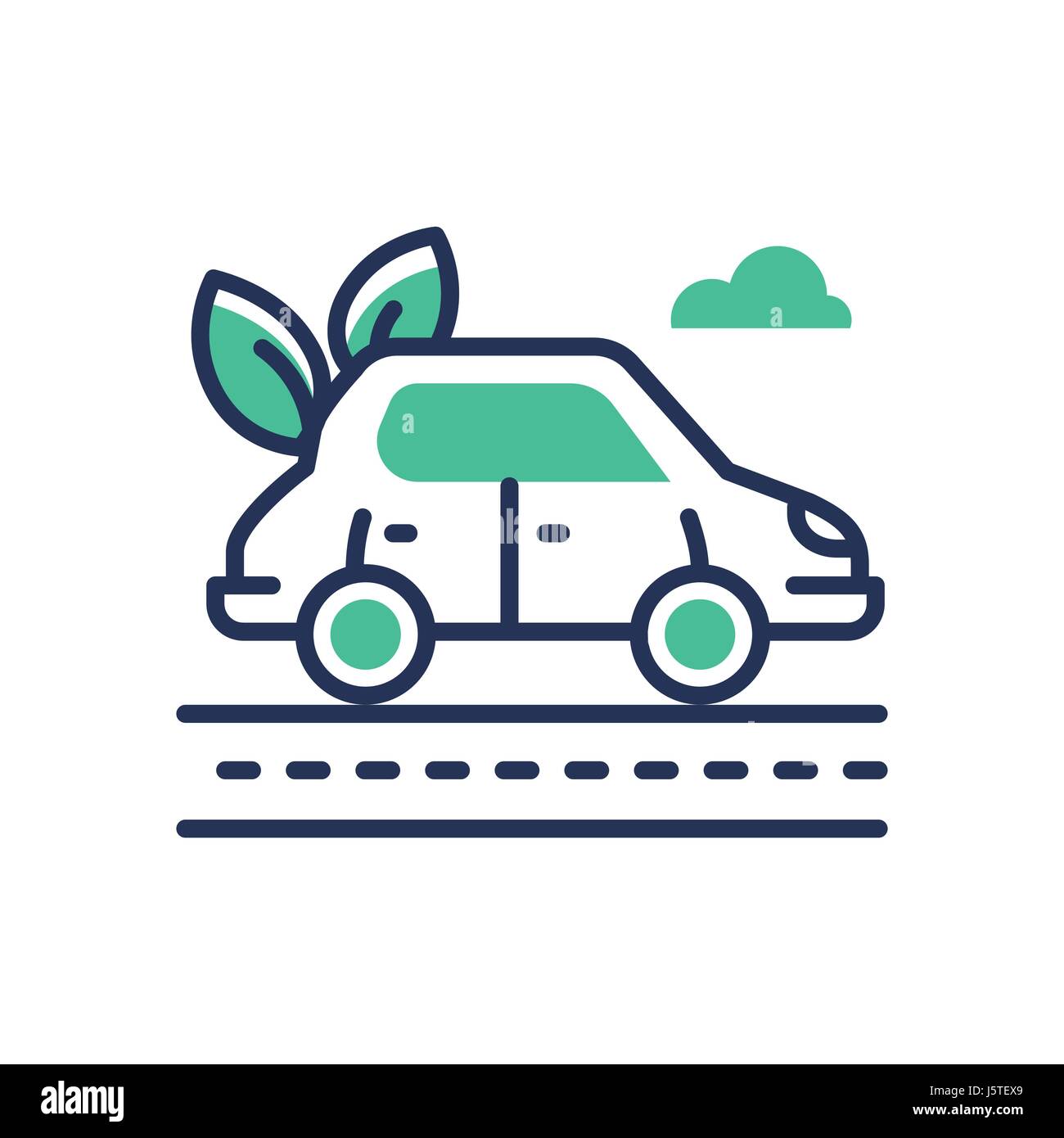 Line icon modern eco Cut Out Stock Images & Pictures - Alamy