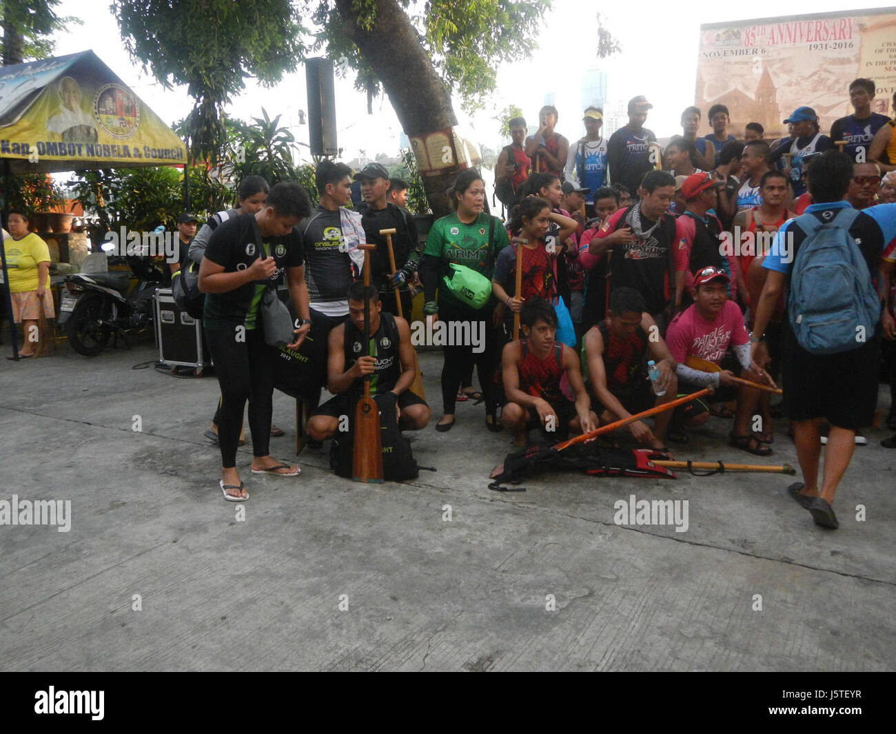 An image capturing the Pasig River at Barangay Hulo, where E. Pantaleon ...