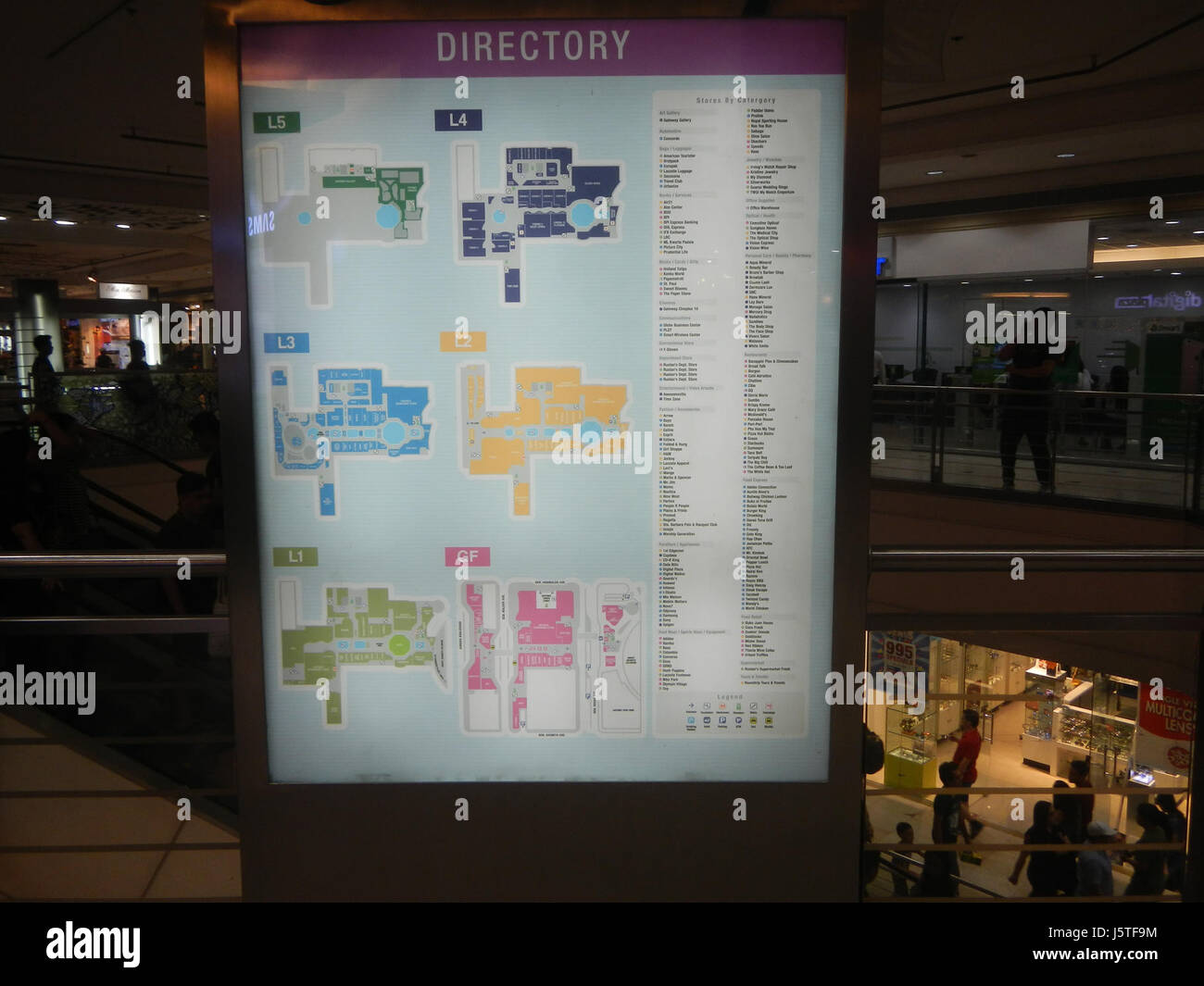 This image depicts the Gateway Araneta Center Mall, a large shopping ...