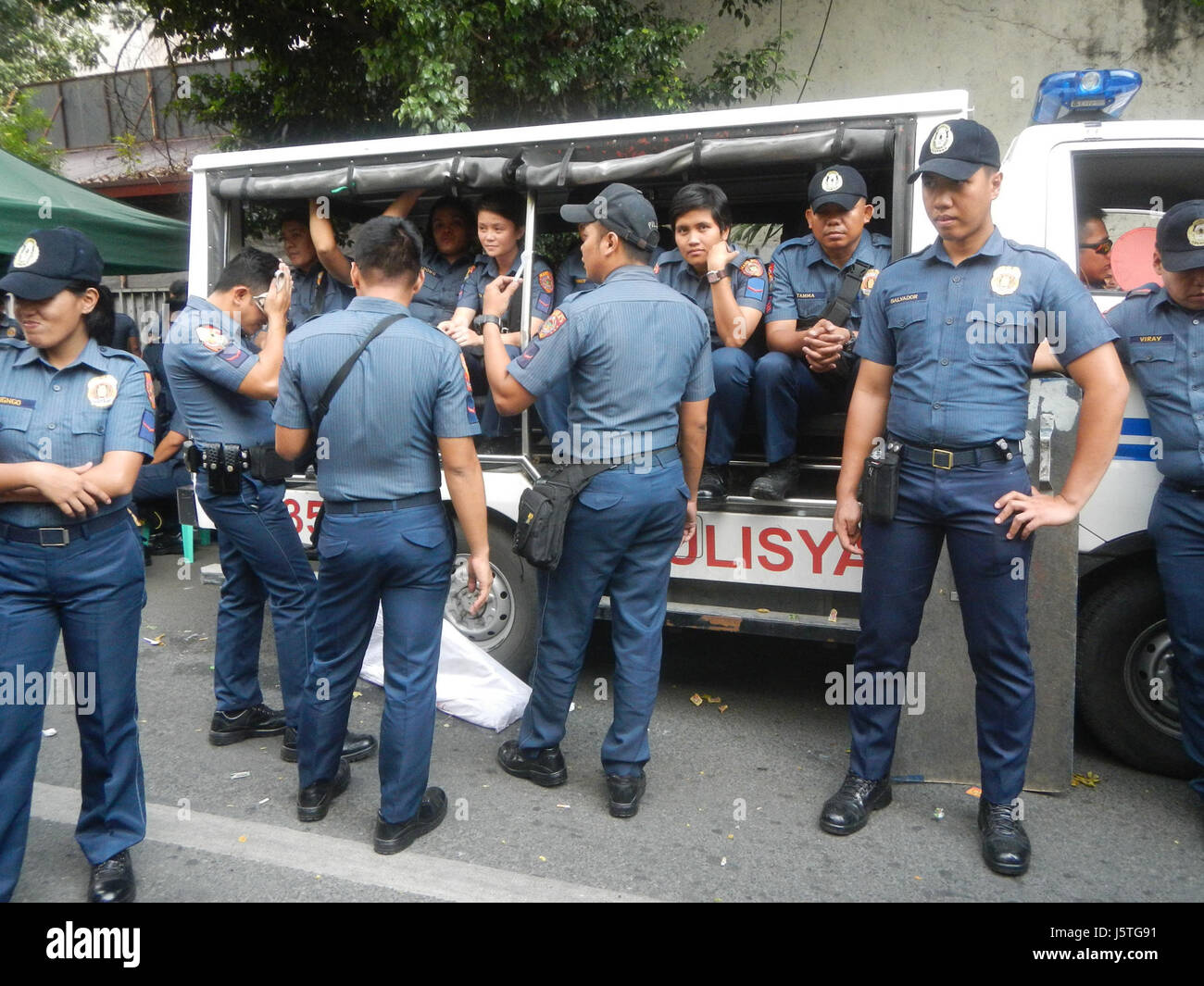 The image refers to media coverage of demonstrations and the legal ...