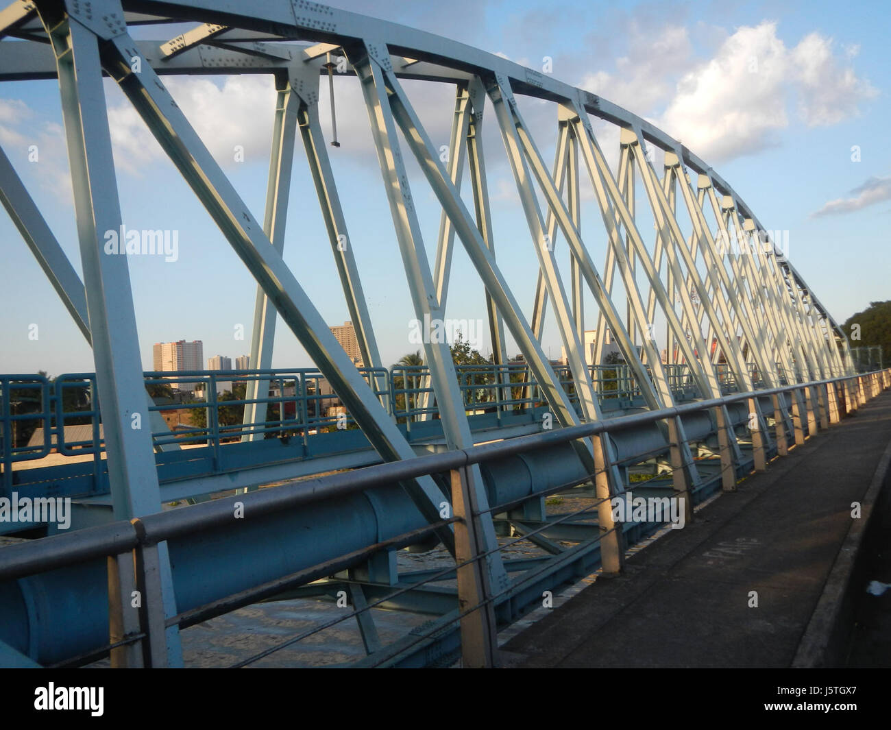 Lambingan Bridge, crossing the Pasig River in Santa Ana, Manila, is an ...