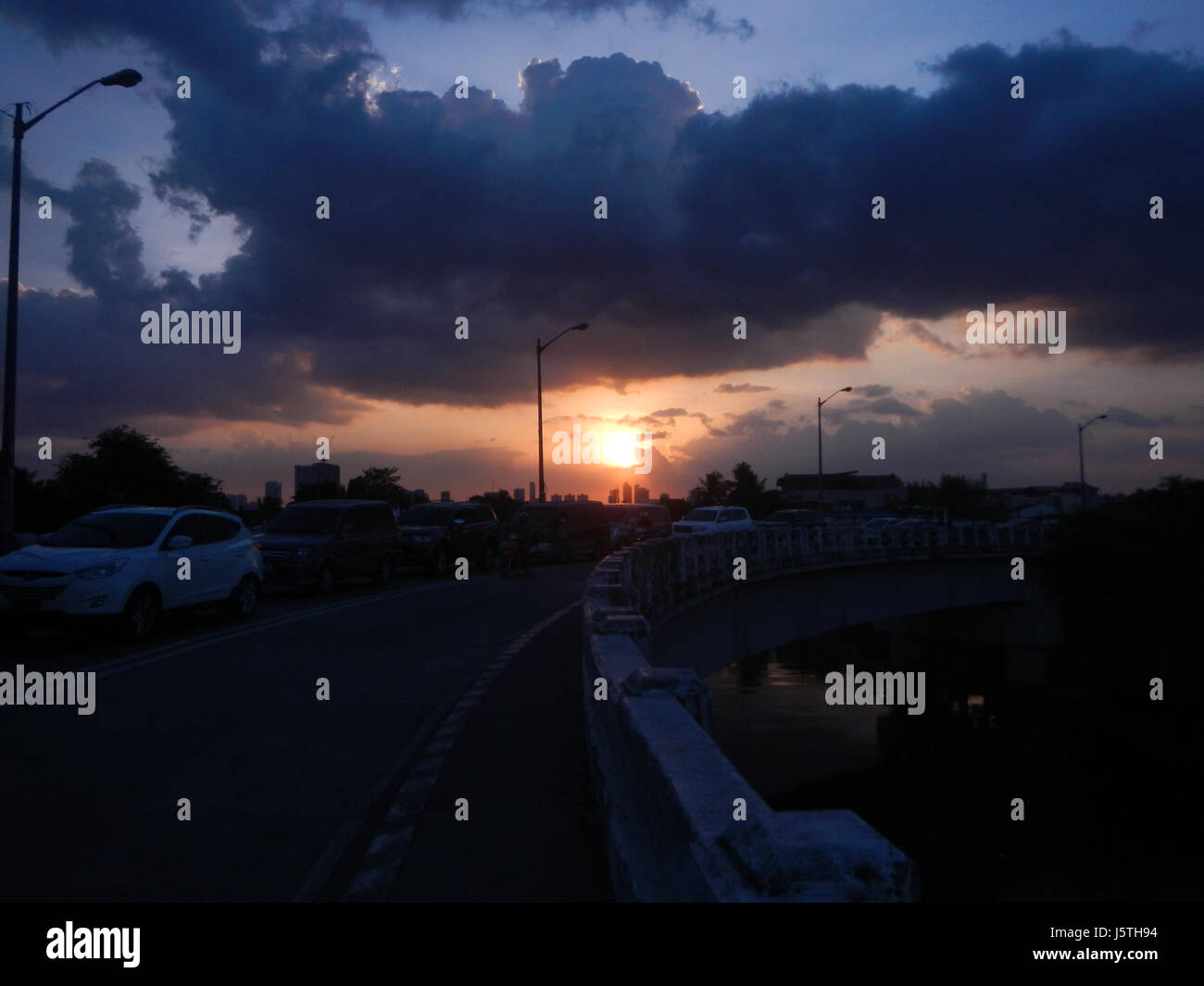 This image captures the scenic beauty of a sunset viewed from Kalentong ...