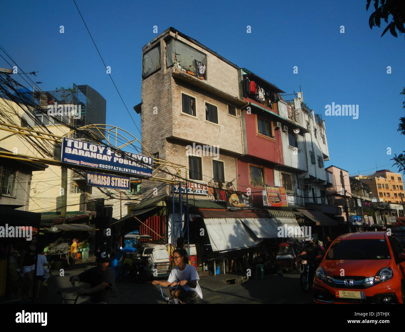 A photograph showing the landmarks of Barangays Addition Hills, Hagdan ...