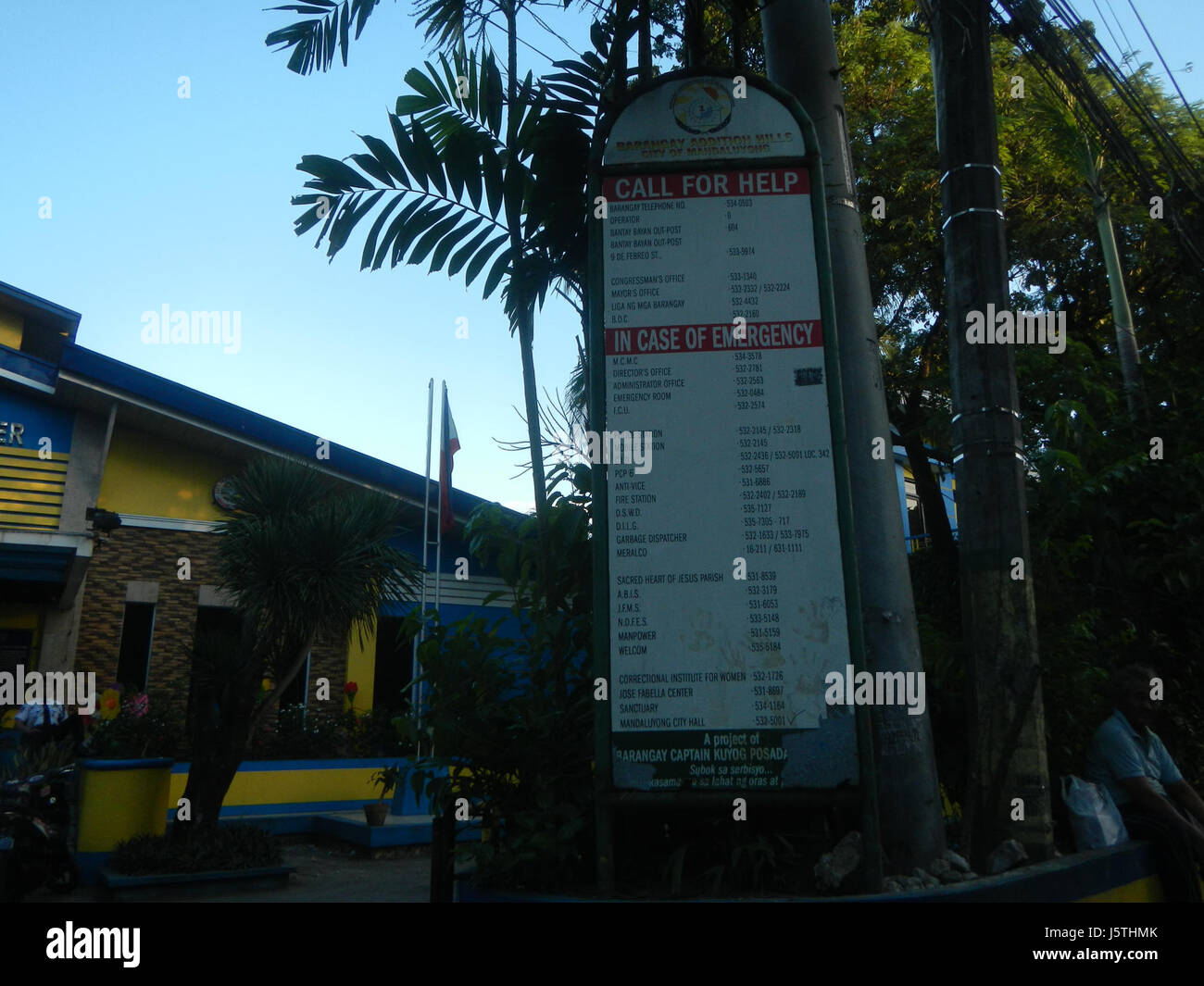 An image capturing key landmarks in the Barangays Addition Hills ...