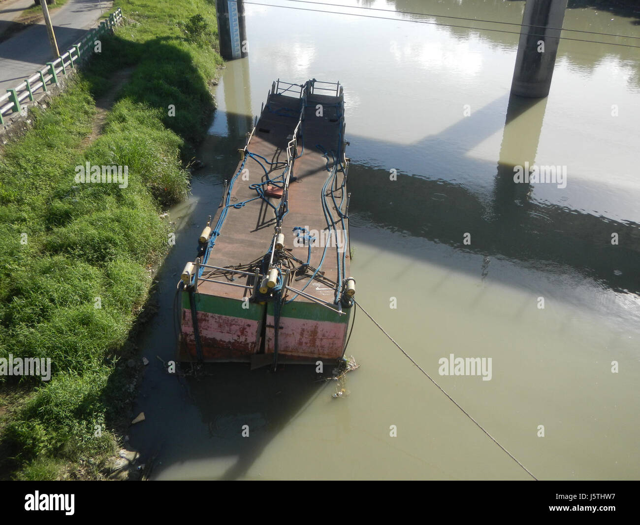This image shows the footbridge over Marcos Highway Bridge in Marikina ...