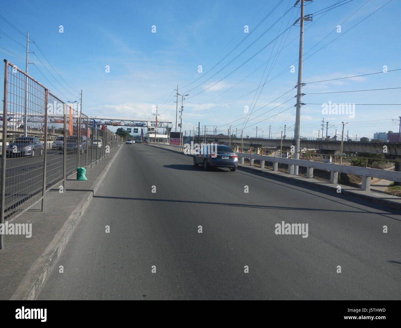 The footbridge over Marcos Highway in Marikina City provides pedestrian ...