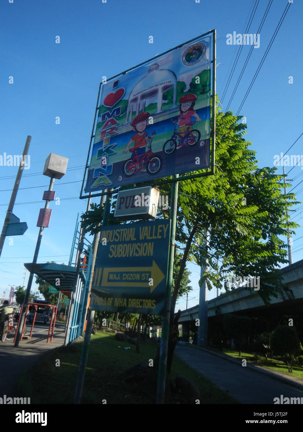 The footbridge along Marcos Highway in Marikina City provides ...