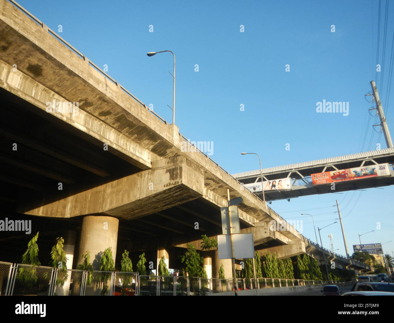 This image shows the SM City Marikina Flyover, a key part of the ...