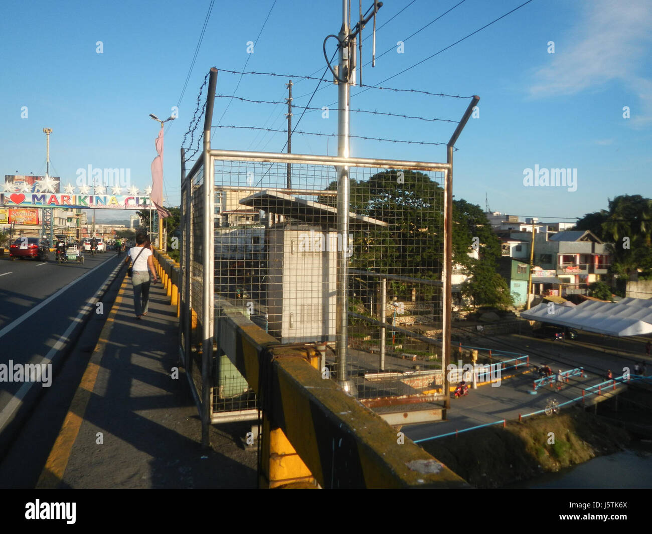 This photograph from 1915 depicts the Marikina Bridge spanning the ...