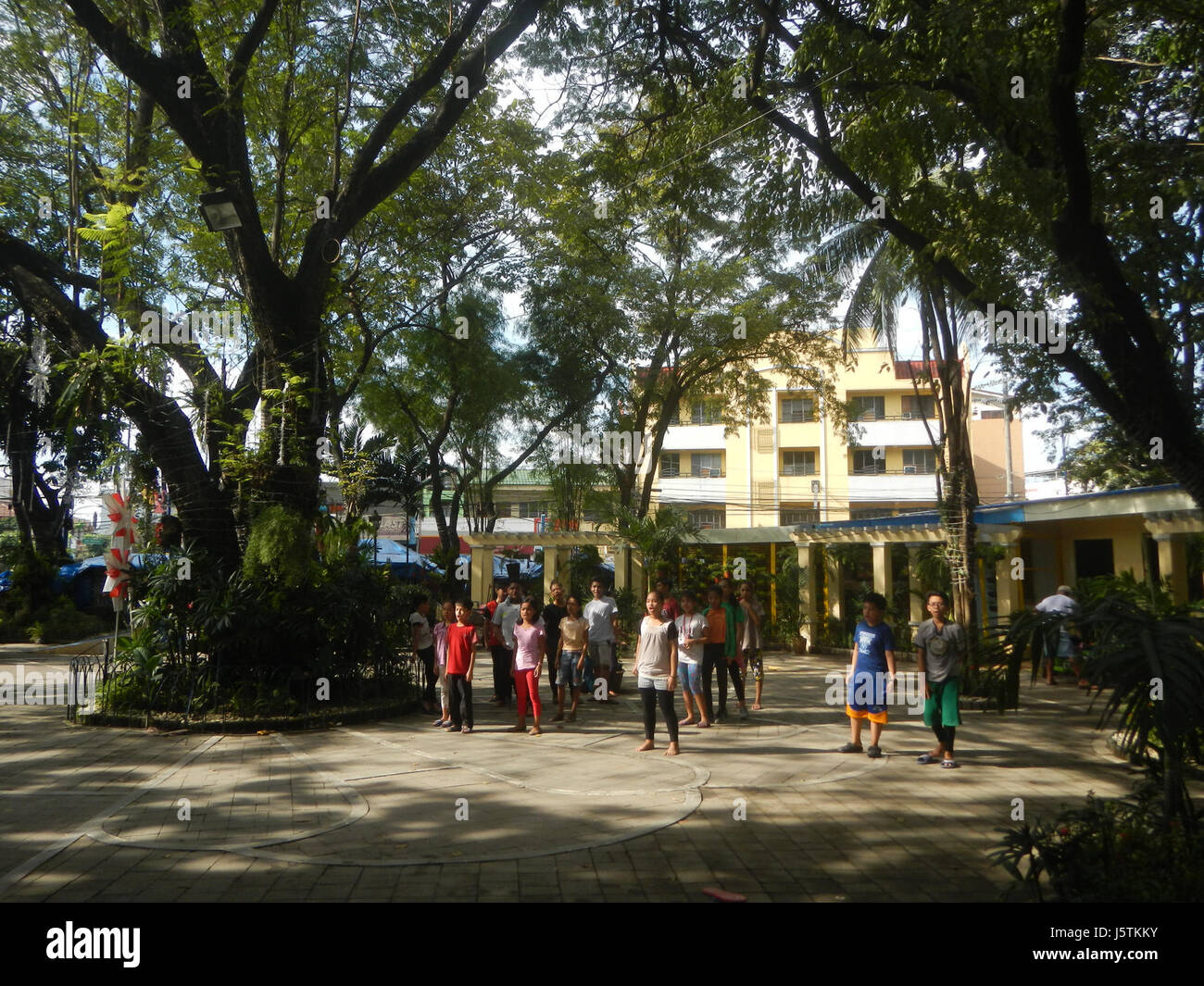 This image shows Barangay Maysilo Circle and the monuments located in ...