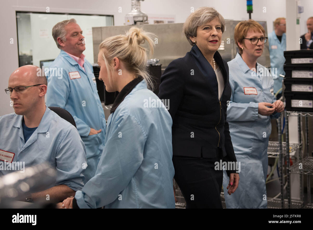 Prime Minister Theresa May meets staff at missile manufacturer, MBDA in ...